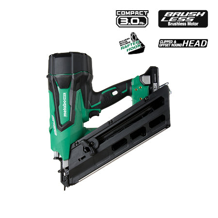 HITACHI METABO HPT NR1890DC 18V Cordless 3-1/2" Paper Strip Framing Na ...